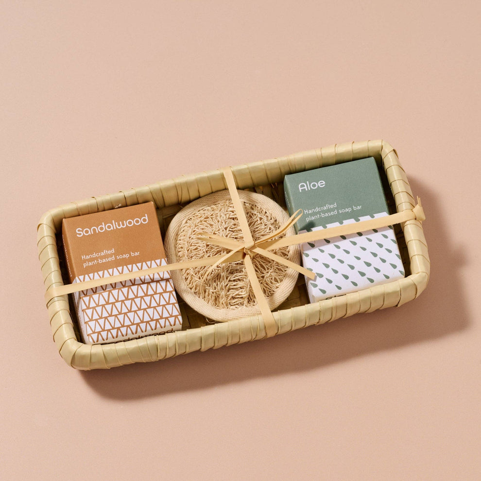 Taaja Sandalwood and Aloe Soap/Body Scrubber Set – Scenic Drive Apparel ...